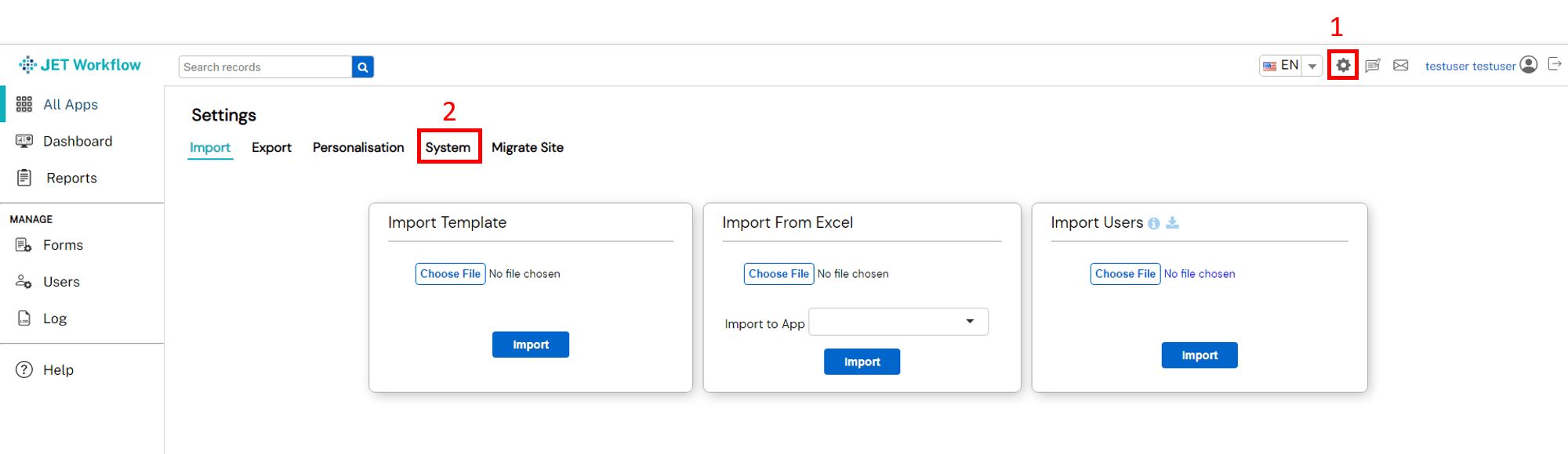 SMTP Server Setup - Jet Workflow