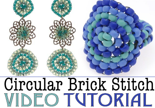 Circular Brick Stitch Video Tutorial - Jewelry Tutorial Headquarters