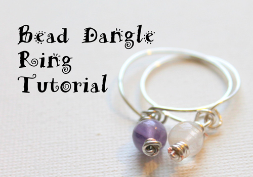 Beaded Wire Dangle Ring Tutorial - Jewelry Tutorial Headquarters