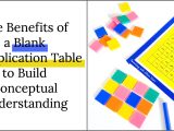 The Benefits Of A Blank Multiplication Table To Build Conceptual