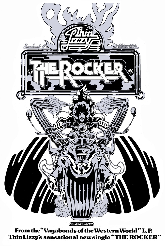 THIN LIZZY THE ROCKER POSTER ART – Jim FitzPatrick
