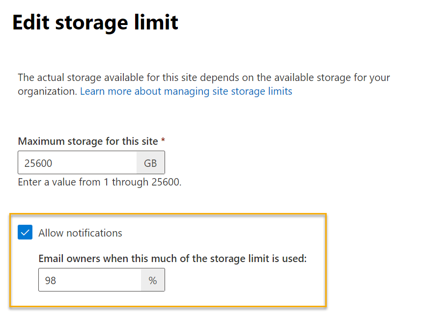 Preservation Hold Library and the Site Storage Quota – Joanne C Klein