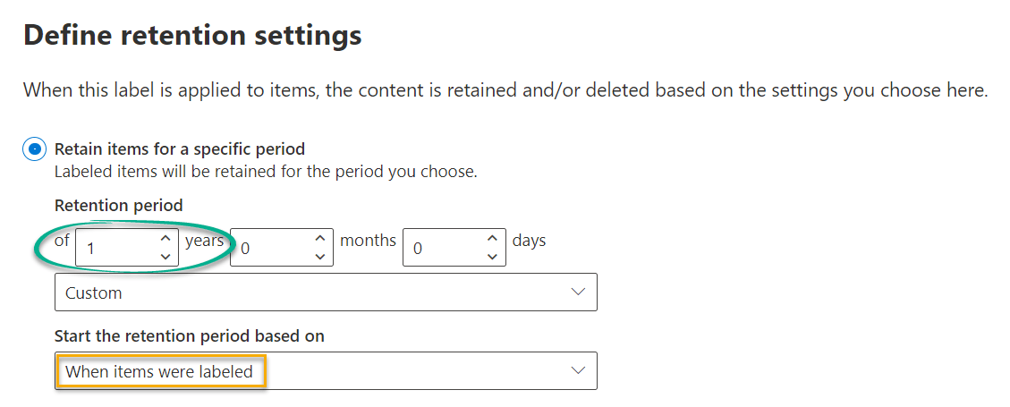 Calendar Year Retention Options in Microsoft 365 – Joanne C Klein