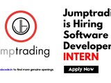 Software Engineer Intern Opportunity At Jumptrading Jobcode
