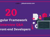 Top 20 Angular Developer Interview Q A For Front End Developers