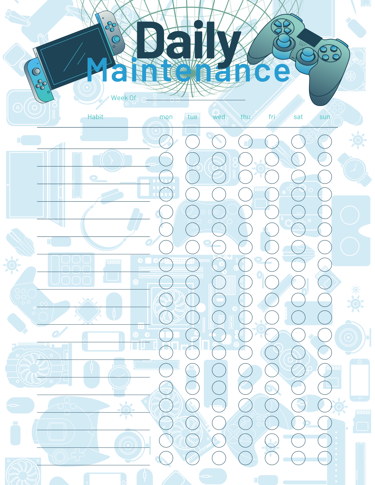Daily Maintenance Checklist Templates – Join Rise Be
