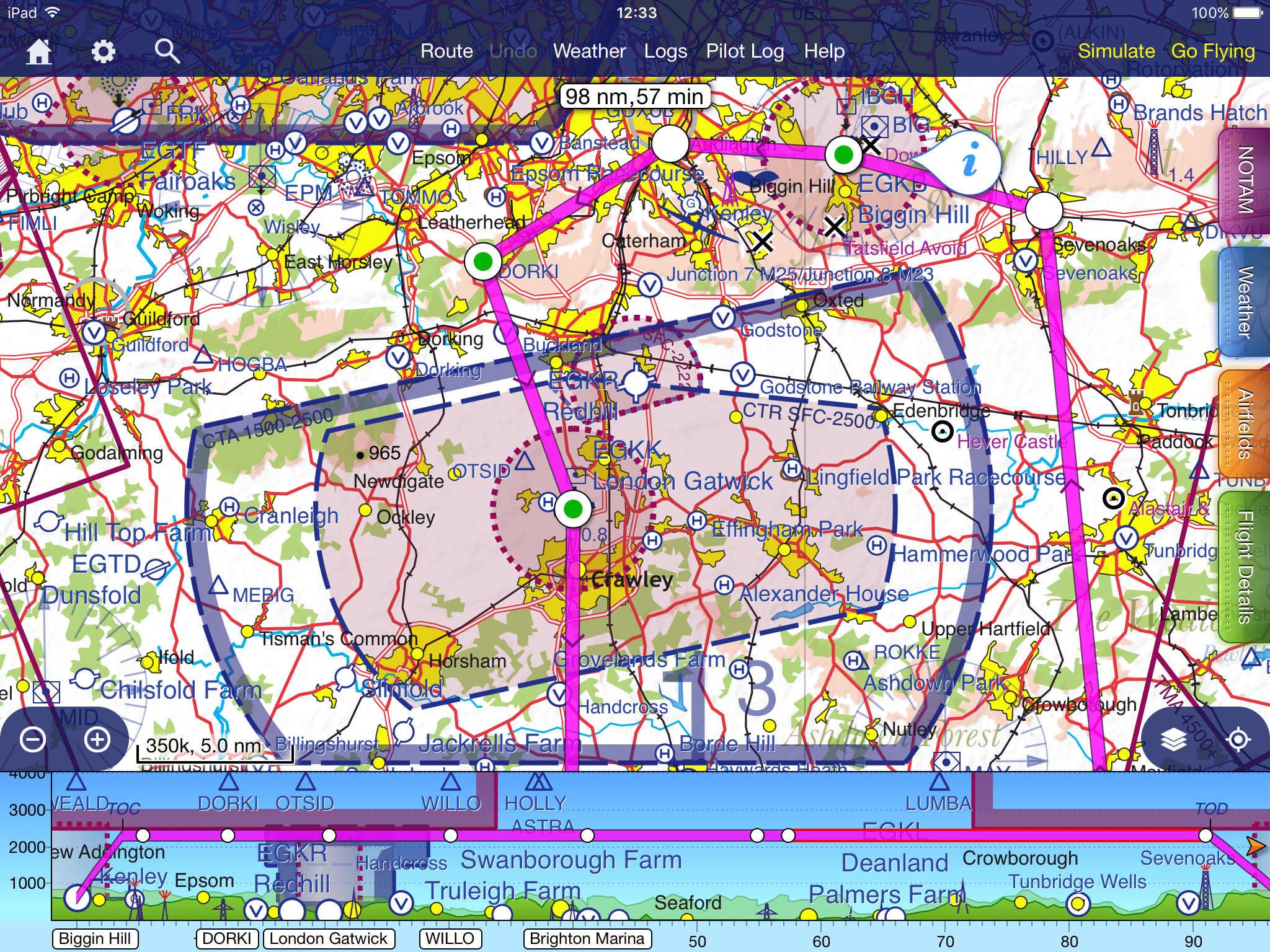 Crossing Gatwick airspace with a controller on board - Jon Hunt, The ...