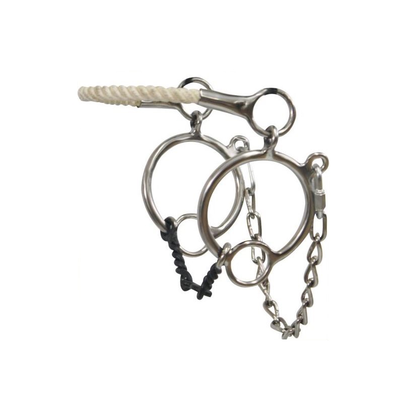 Rope Nose Hackamore w/ Dogbone Snaffle – Jopps Tack