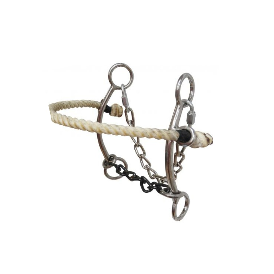 Stainless Steel Combo Hackamore w/ Chain Mouth – Jopps Tack