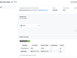 Github Actions Publish Code Coverage Summary To Pull Request And Job