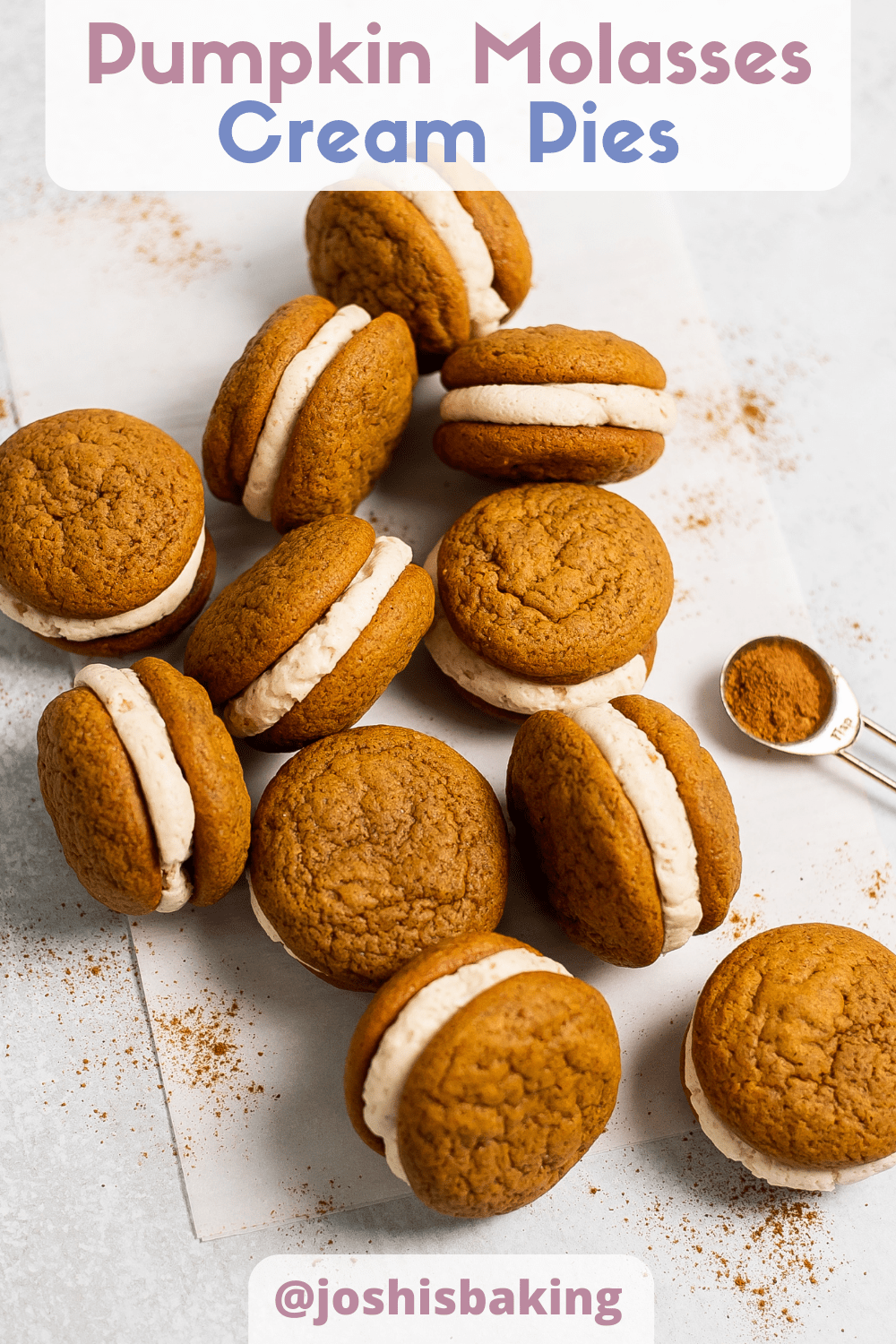 Pumpkin Molasses Cream Pies | Josh Is Baking | Cookies