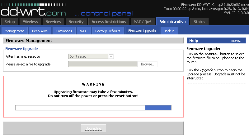 Installing DD-WRT on the Linksys WRE-54G – Jozerworx