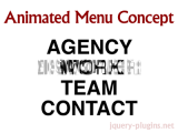 Animated Menu Concept With Css And Javascript Jquery Plugins