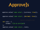 Approvejs Simple Javascript Validation Library Jquery Plugins