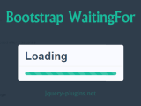 Bootstrap Waitingfor Modal Dialog With Progress Bar Jquery Plugins