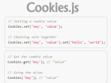 Cookies Js Javascript Client Side Cookie Manipulation Library