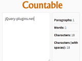 Countable Js Live Word Counting With Javascript Jquery Plugins