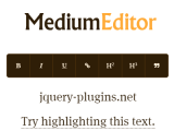 Mediumeditor Simple Javascript Inline Editor Jquery Plugins