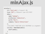 Minajax Js Javascript Library For Ajax Post Get Request Jquery Plugins
