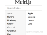 Multiple Select Jquery Plugins