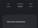Page Stack Navigation Jquery Plugins