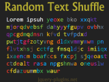 Random Text Shuffle With Javascript Jquery Plugins