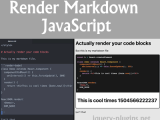 Render Markdown Javascript Jquery Plugins
