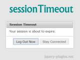 Sessiontimeout Jquery Session Timeout Plugin With Dialog Jquery Plugins