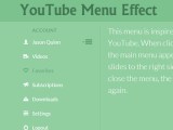 Simple Youtube Menu Effect Jquery Plugins