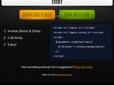 Sticky Jquery Plugin For Sticky Elements Jquery Plugins