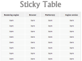 Sticky Table Jquery Plugin Jquery Plugins