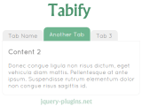 Tabify Jquery Tabs Plugin Jquery Plugins
