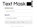 Text Mask Input Mask For React Angular Ember Plain Javascript