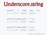 Underscore String String Manipulation Helpers For Javascript Jquery