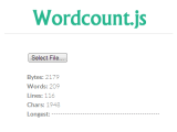 Wordcount Js Calculate File Newlines Word And Byte Counts With