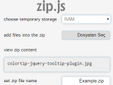 Create A Zip File Demo Zip Js Important Links