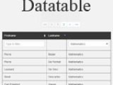 Js Tutorial Datatable