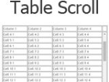 Js Tutorial Table Scroll Add Scrolling To Html Table Element