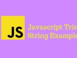 How To Trim String In Javascript Json World