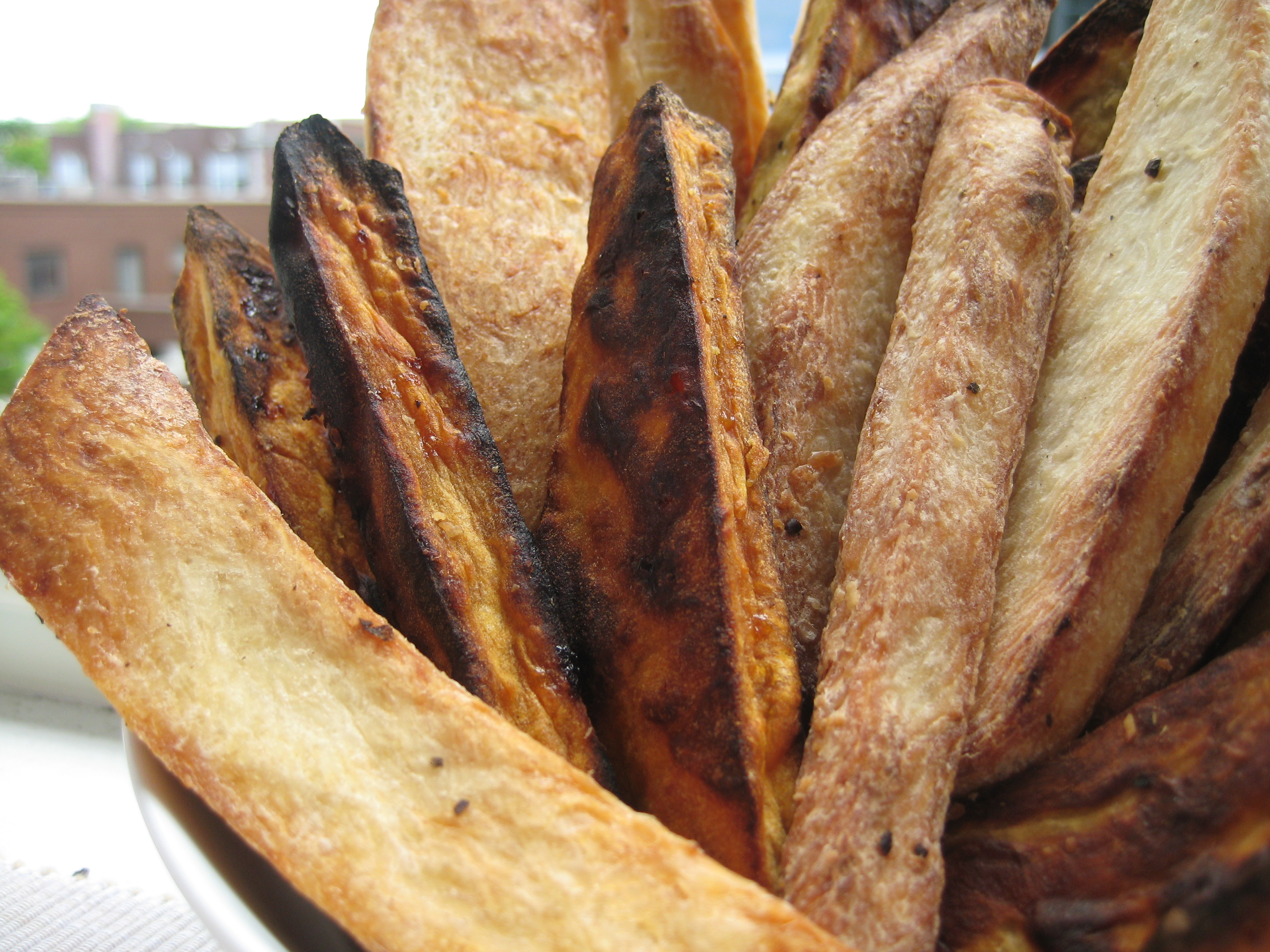 Roasted Yam and Sweet Potato Fries