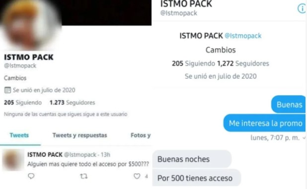 Identifican cuenta de Twitter que vendía “packs” de 400 mujeres de ...