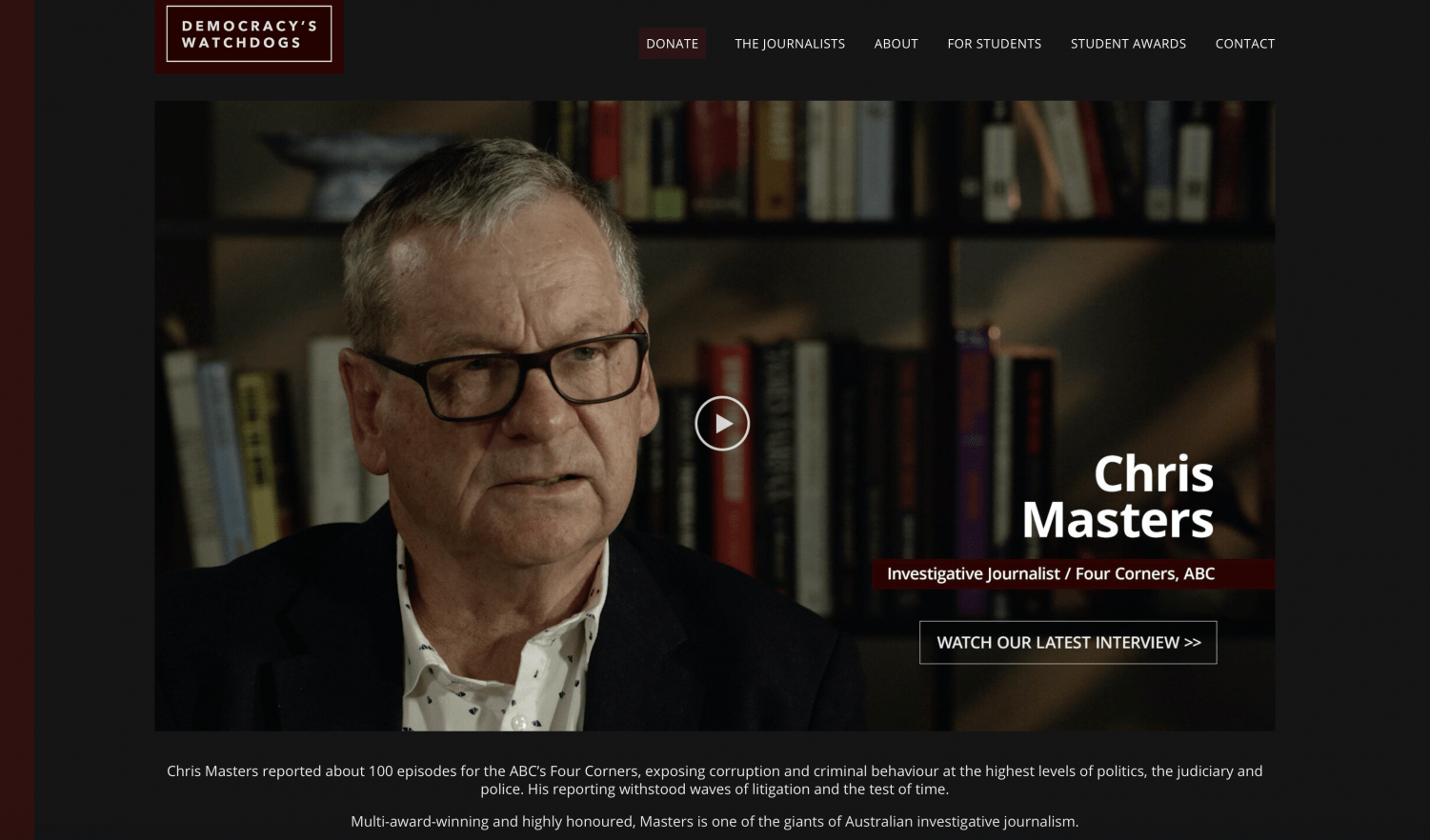 Democracy's Watchdogs with Chris Masters, Part 1 - The Junction