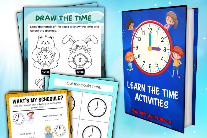 Printable Learn To Tell The Time Worksheets | Just Family Fun