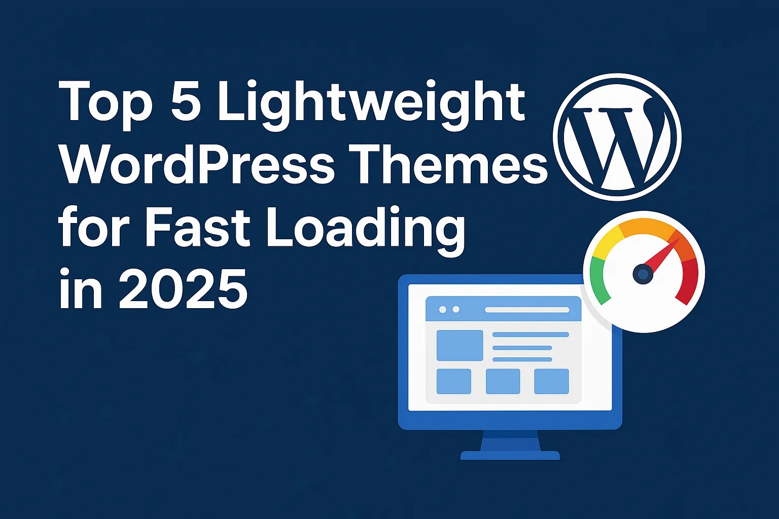 Top 5 Lightweight WordPress Free Themes For Fast Loading In 2025 ...