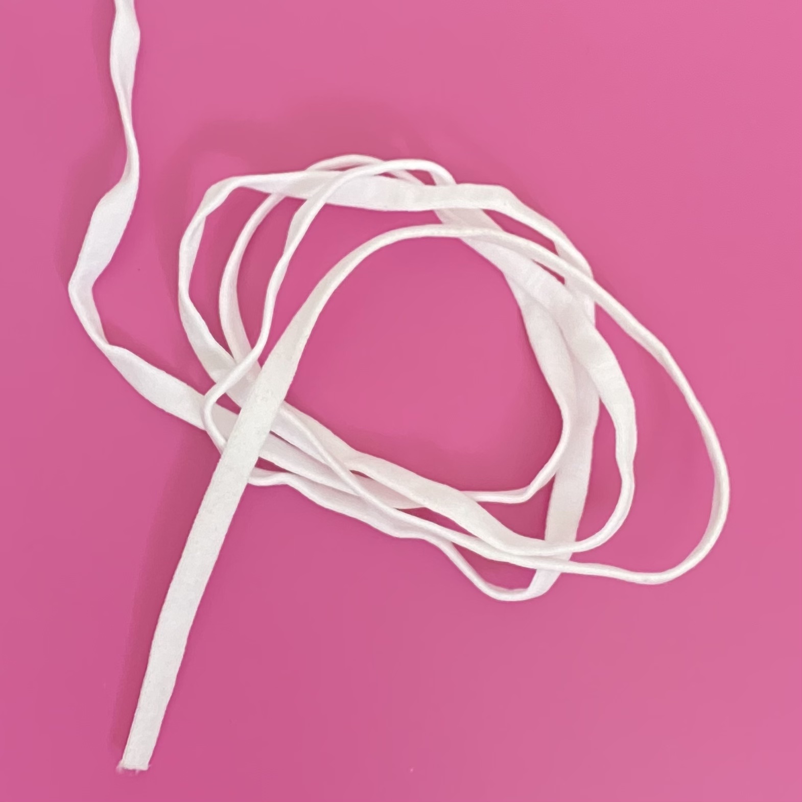 Mask Elastic - White Flat - Just Leotard