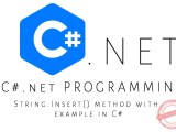 String Insert Method With Example In C Just Tech Review