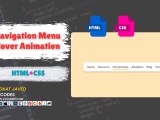 Navigation Menu Hover Animation In Html And Css Jv Codes 2026