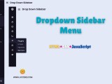 Dropdown Sidebar Menu In Html Css And Javascript Jv Codes 2026