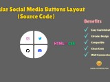 Circular Social Media Buttons Layout Using Html And Css Free Source