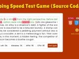Typing Speed Test Game Using Html Css And Javascript Free Source